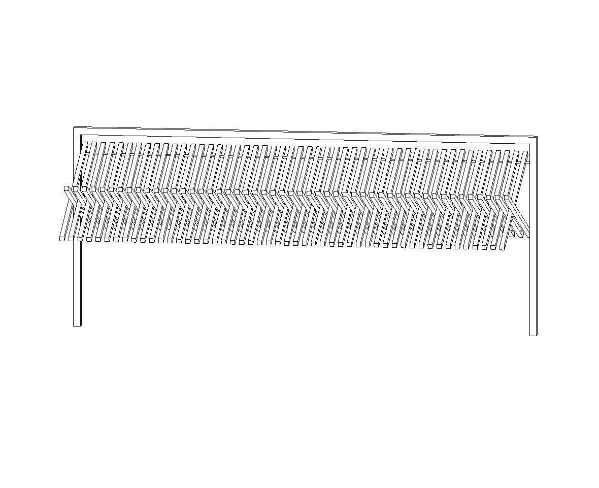 3D model Special folding gate - Full parametric Revit Family VR / AR ...