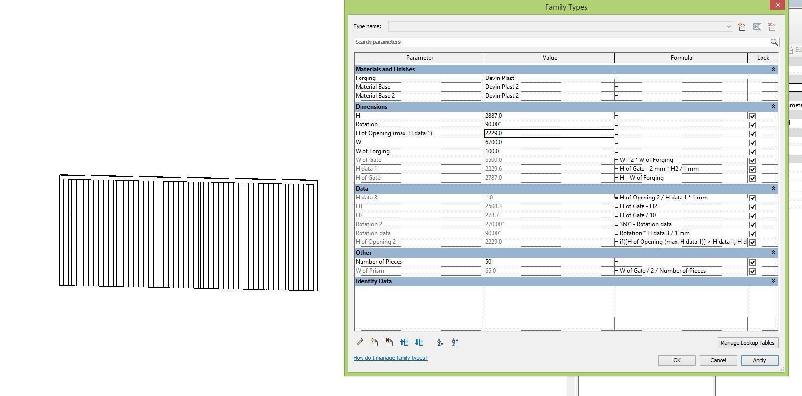 3D model Special folding gate - Full parametric Revit Family VR / AR ...
