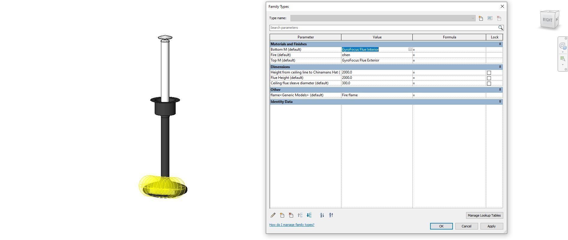Fireplace - Full parametric Revit Family free VR / AR / low-poly 3D ...