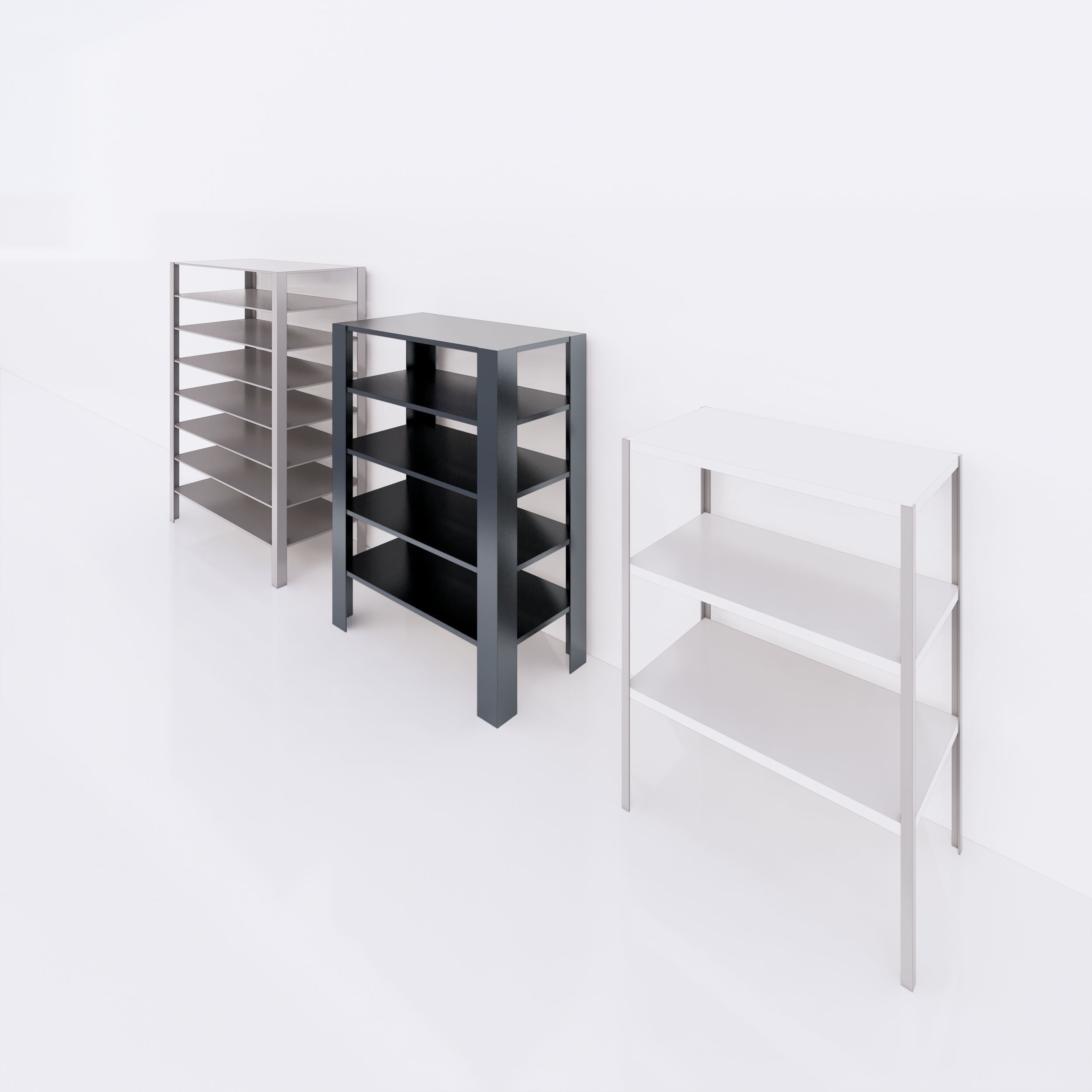 Shelf - Full parametric Revit Family free VR / AR / low-poly 3D model ...
