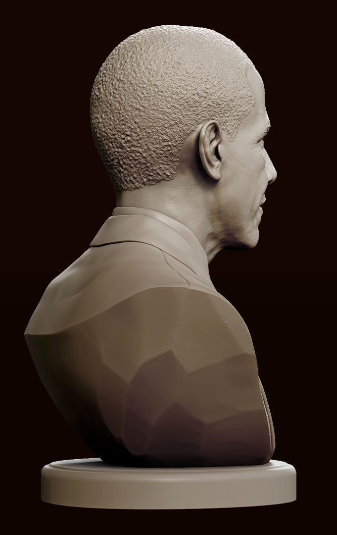 Barack Obama 3D model 3D printable | CGTrader