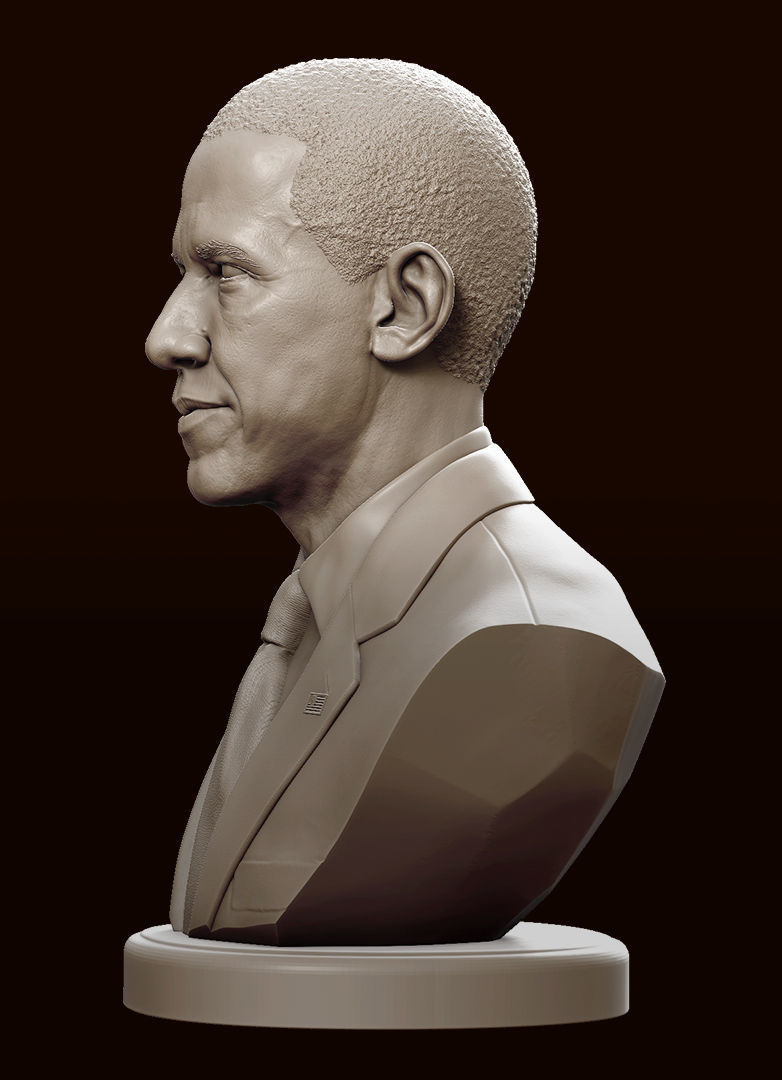 Barack Obama 3D model 3D printable | CGTrader