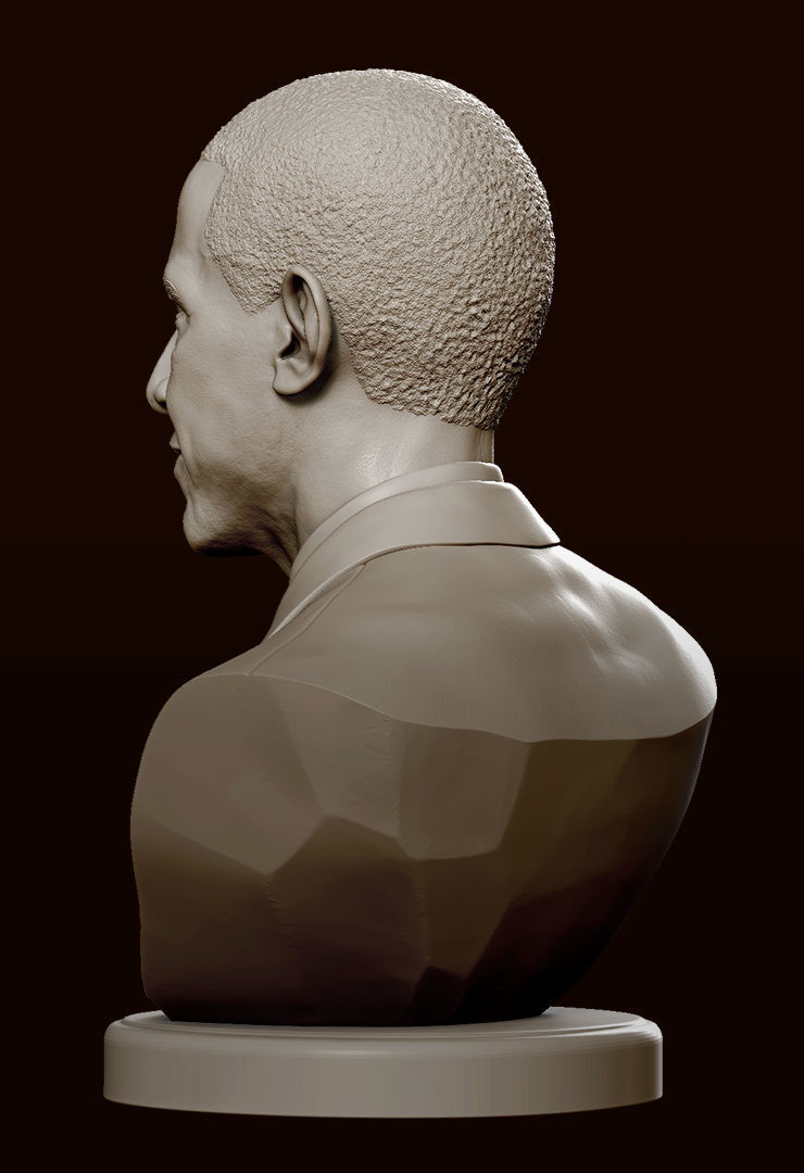 Barack Obama 3D model 3D printable | CGTrader