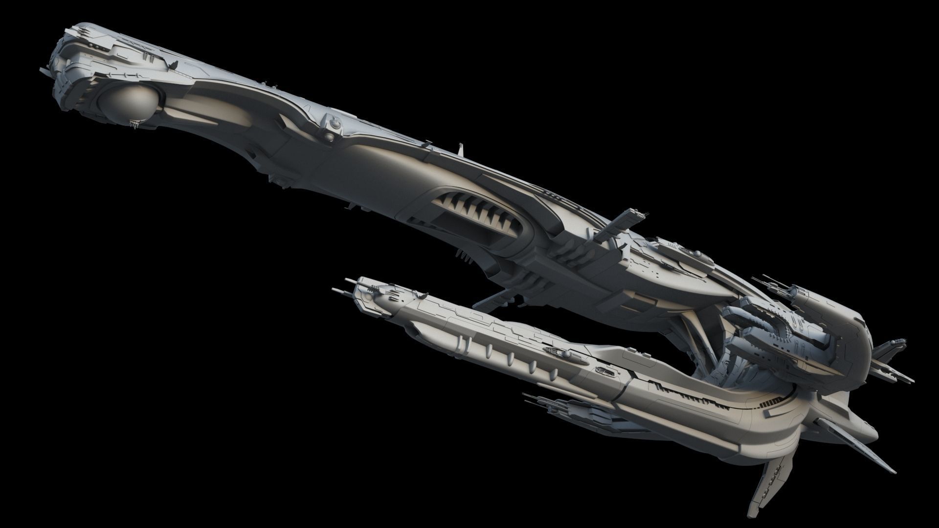 Alien ship 3D model | CGTrader