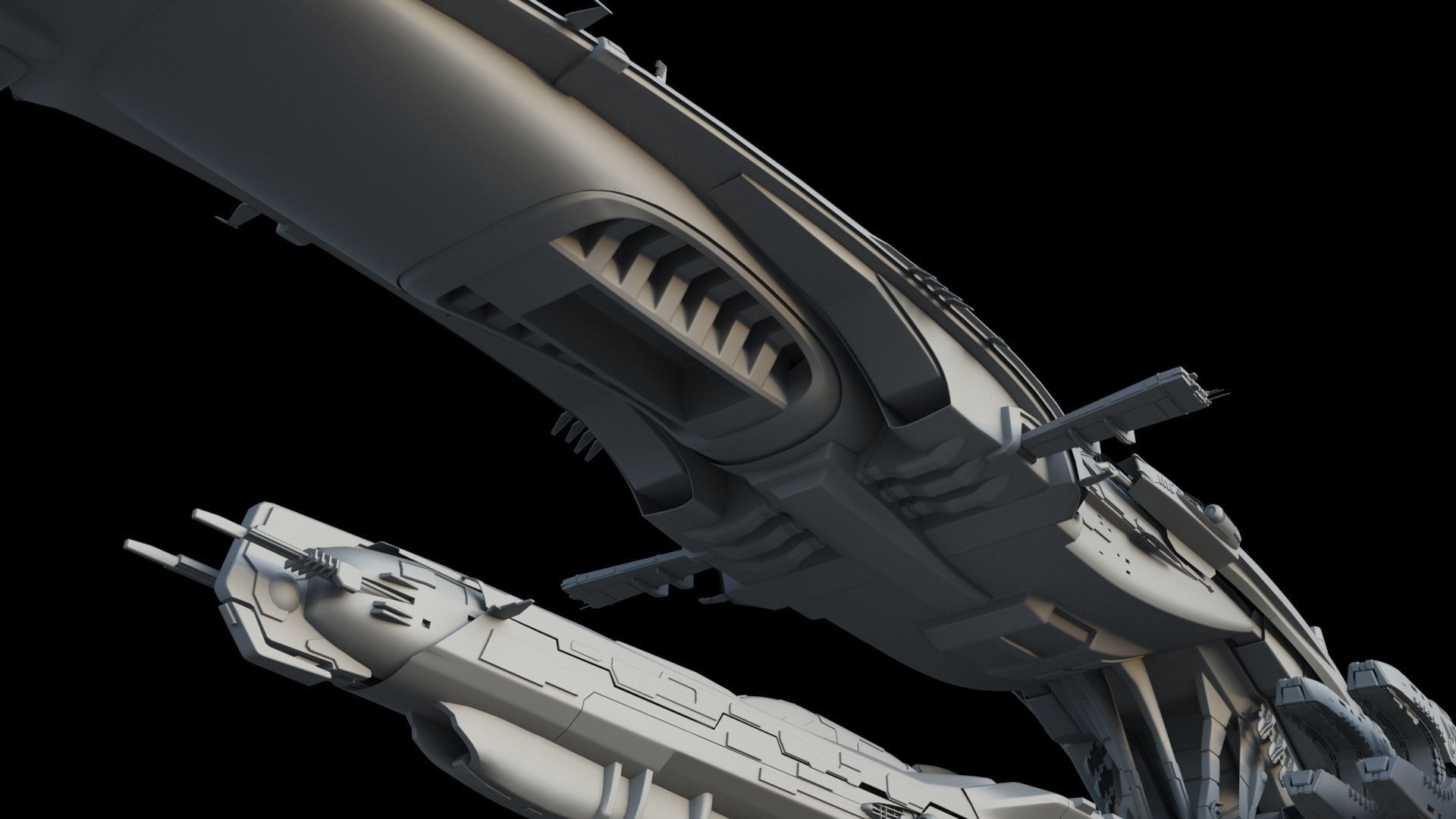 Alien ship 3D model | CGTrader