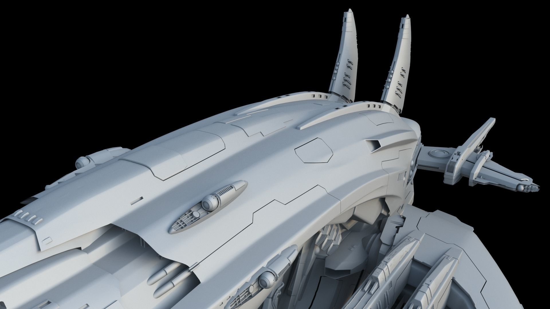 Alien ship 3D model | CGTrader