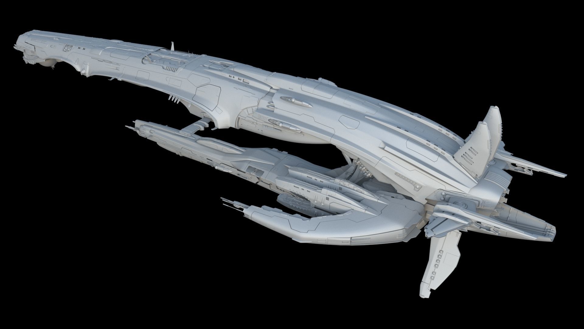 Alien ship 3D model | CGTrader
