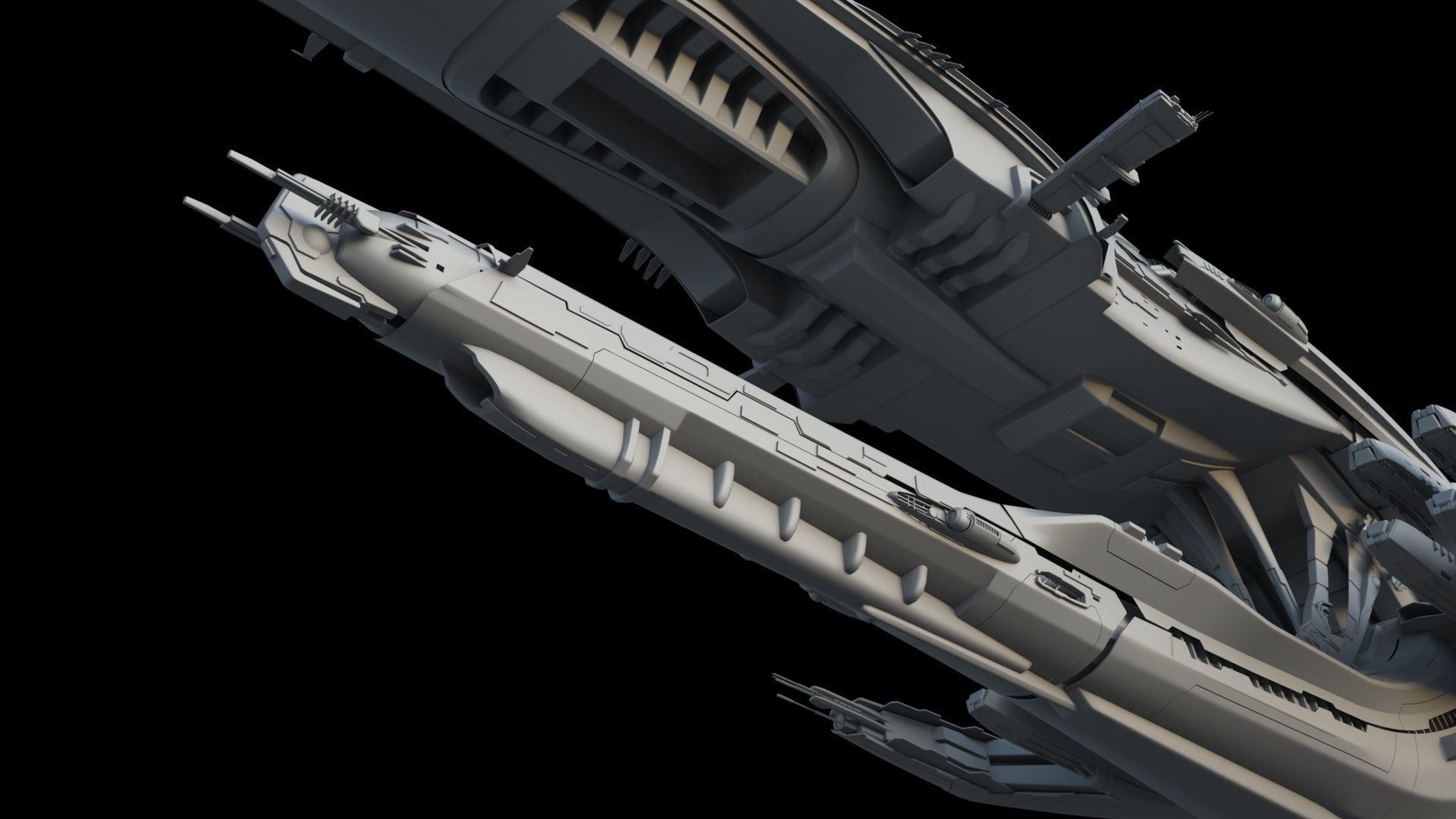 Alien ship 3D model | CGTrader