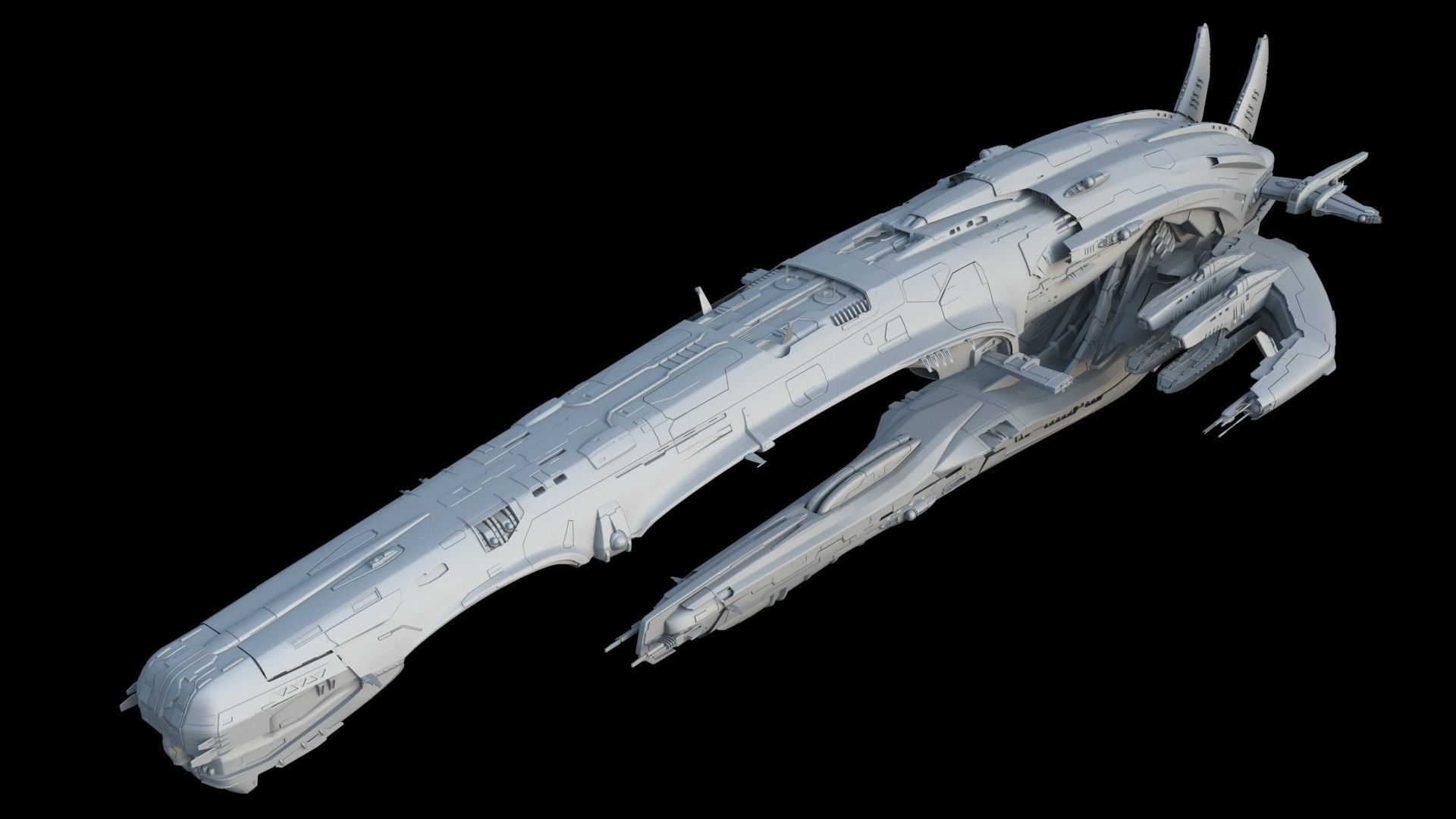 Alien ship 3D model | CGTrader