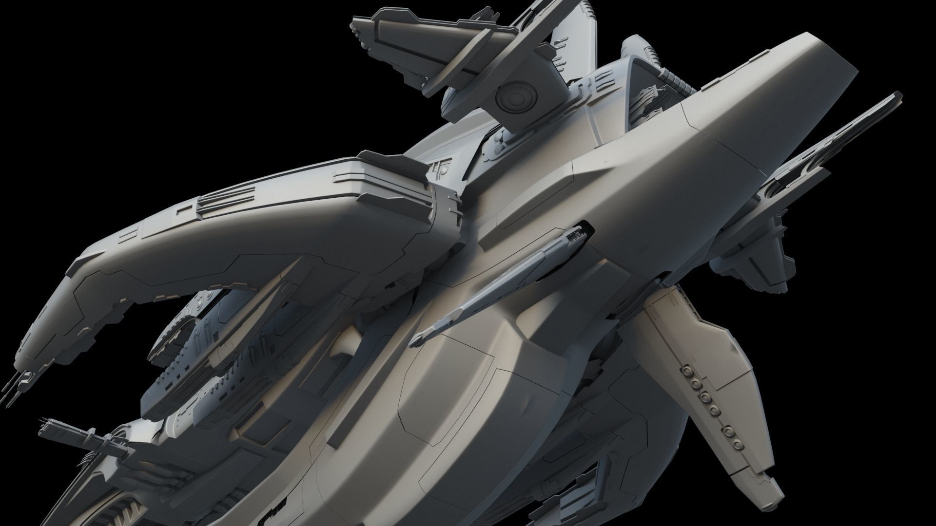 Alien ship 3D model | CGTrader