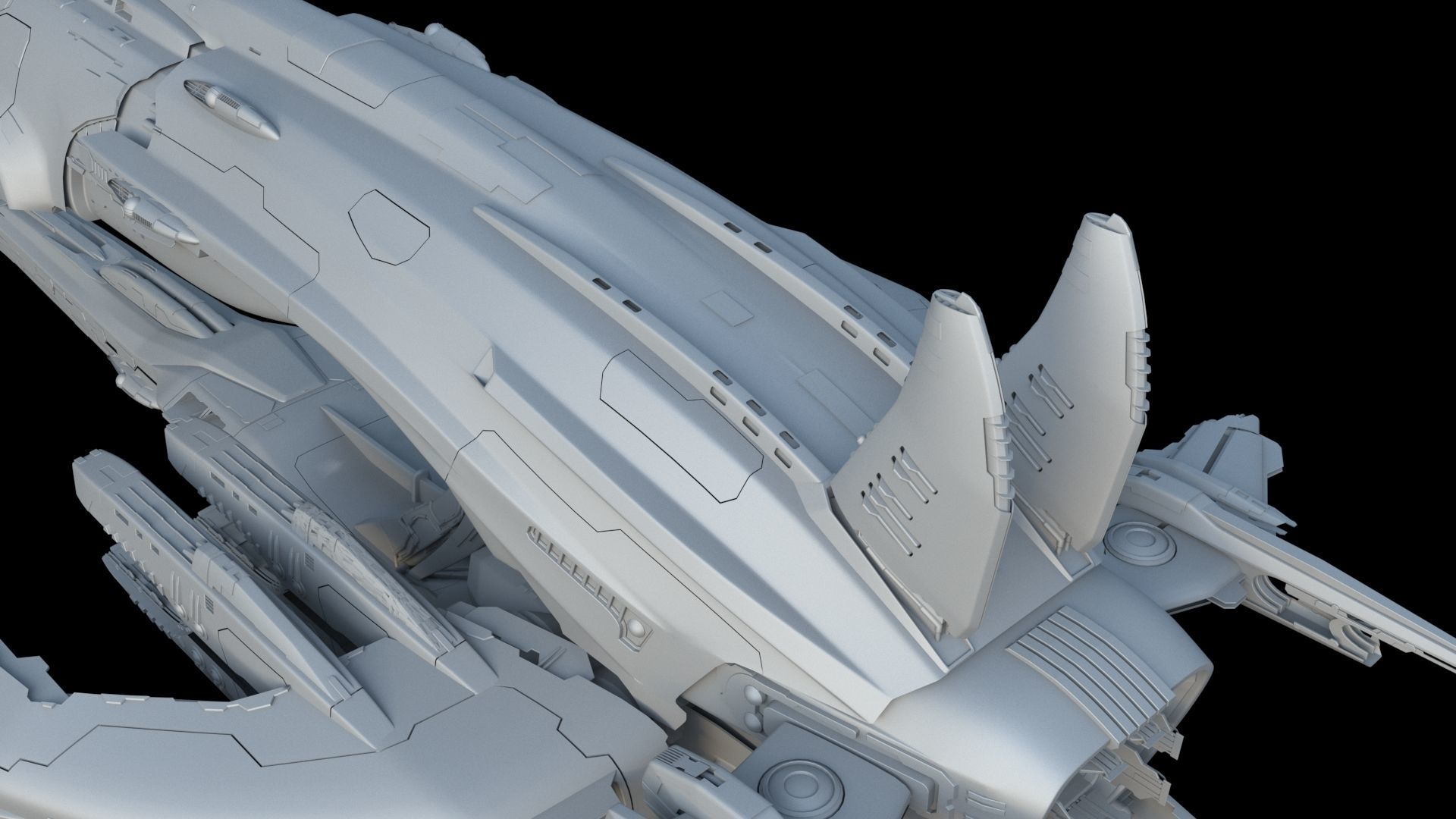 Alien ship 3D model | CGTrader