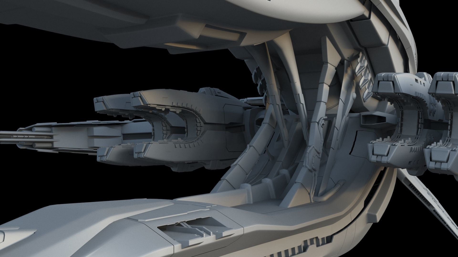 Alien ship 3D model | CGTrader