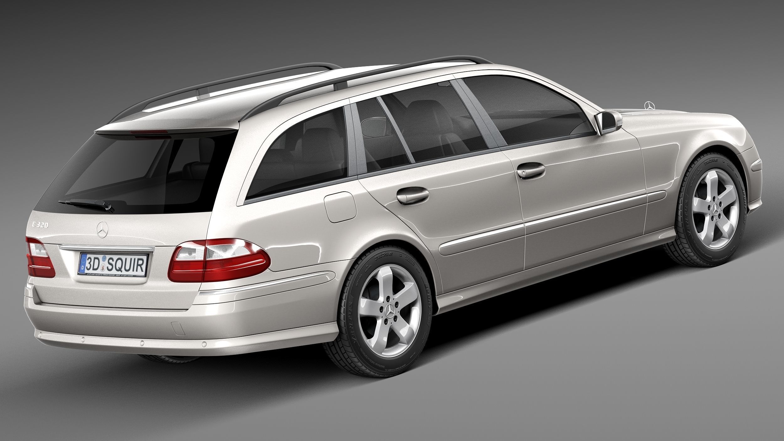 Mercedes-Benz E-Class W211 Estate 2002-2009 3D model | CGTrader
