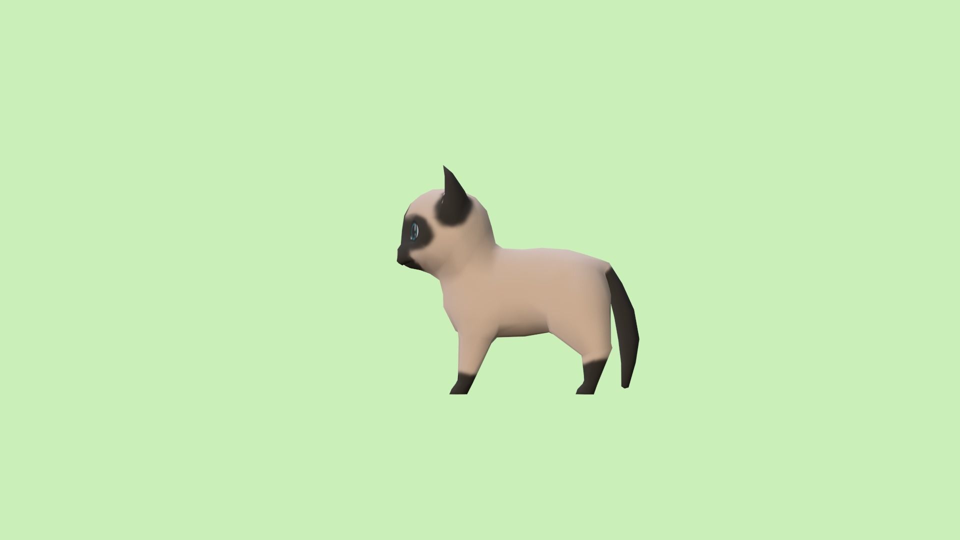 3D model Chibi cat V1 VR / AR / low-poly | CGTrader
