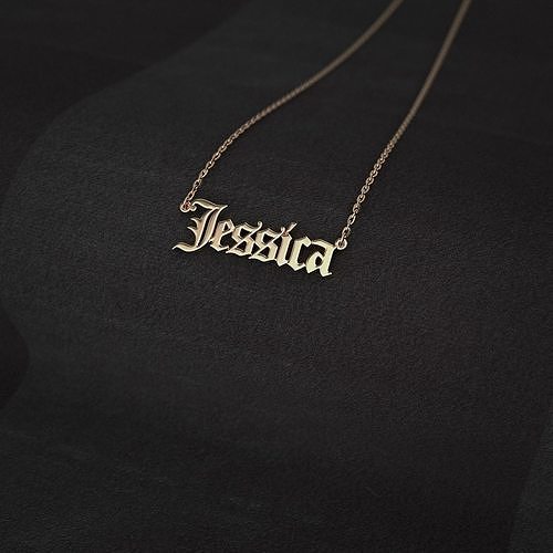 Name pendant Jessica 3D model 3D printable | CGTrader