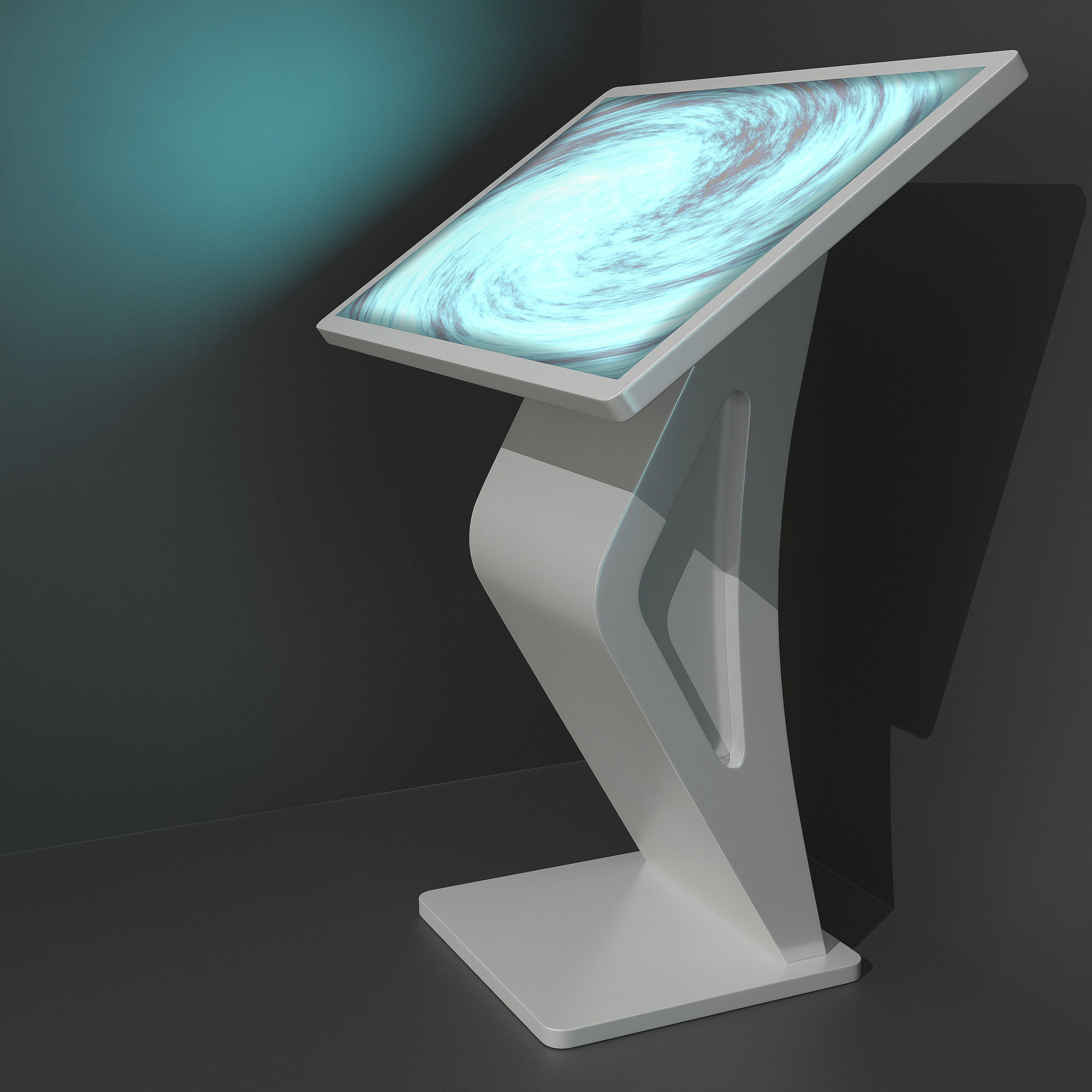 3D model Touch Screen LCD Stand Display Kiosk VR / AR / low-poly | CGTrader