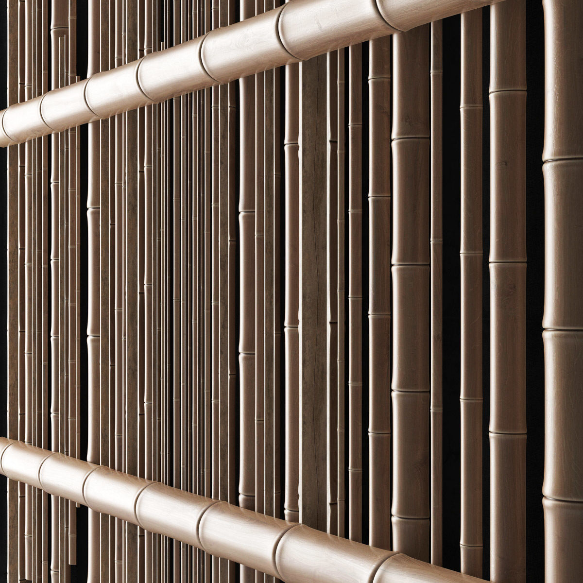 Bamboo gutter decor n1 3D model | CGTrader