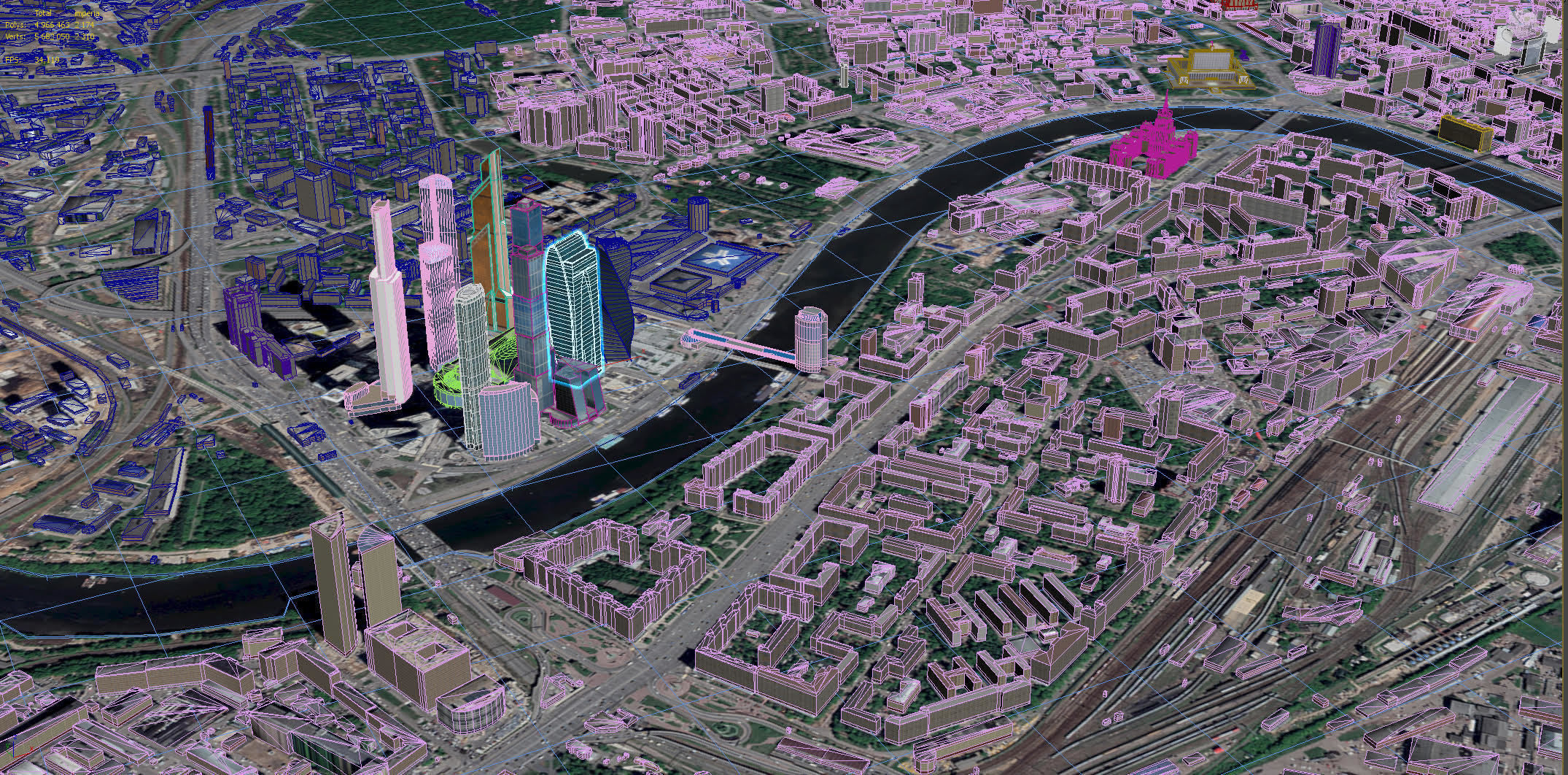 Moscow map 3D model | CGTrader