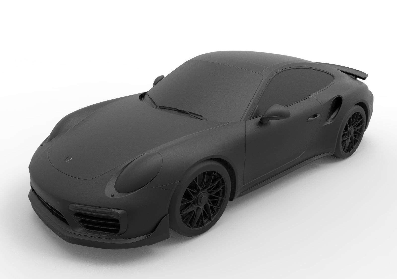 Porsche 911 Turbo 2016 3D model 3D printable MAX OBJ STL