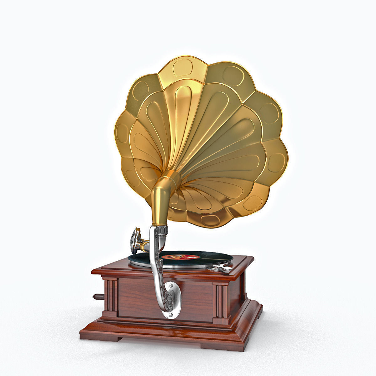 Classic phonograph 3D model 3D printable | CGTrader