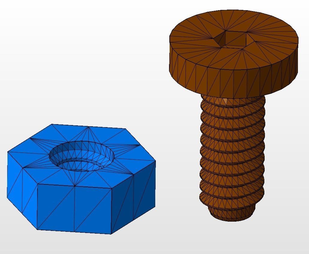 m3 screws and nut collection 3D model 3D printable | CGTrader