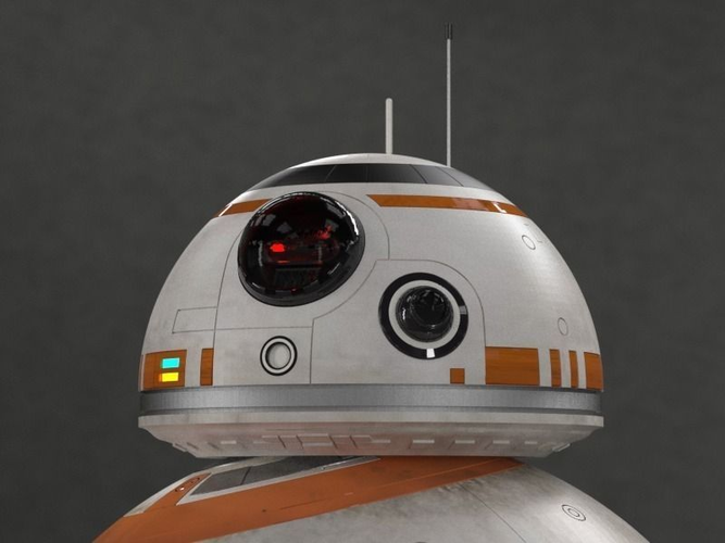 BB-8 droid - All details 3D Model animated .obj .3ds .c4d .stl .sldprt ...