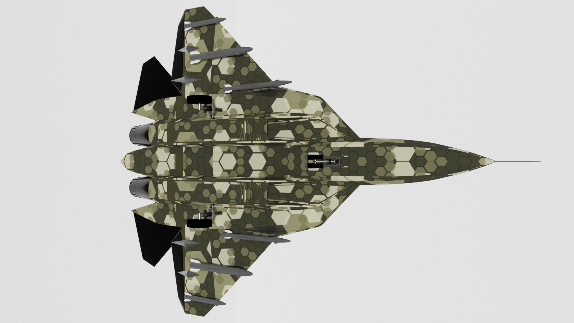 Sukhio Su-57 free VR / AR / low-poly 3D model | CGTrader