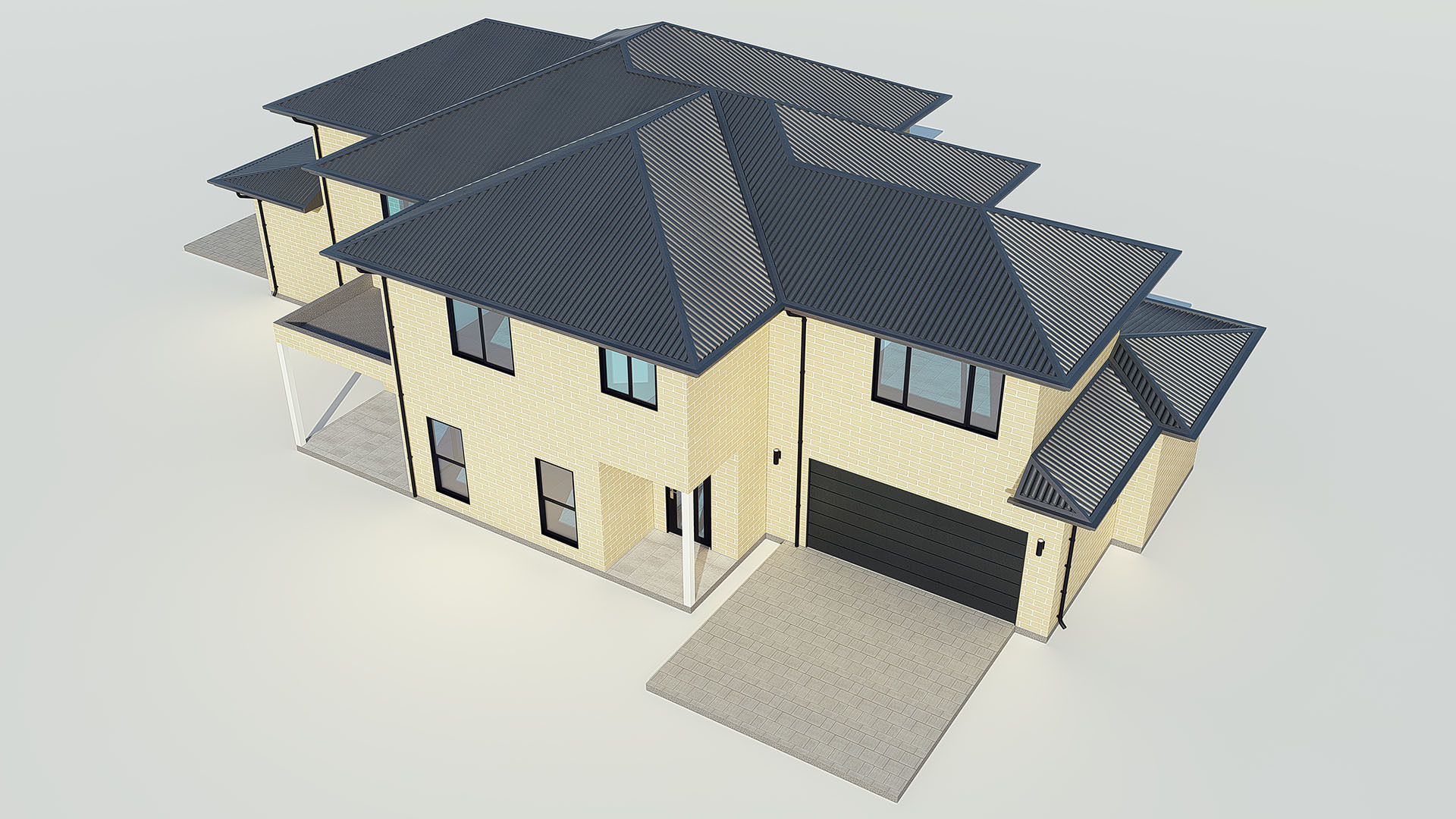 Brick House 2 3D model | CGTrader
