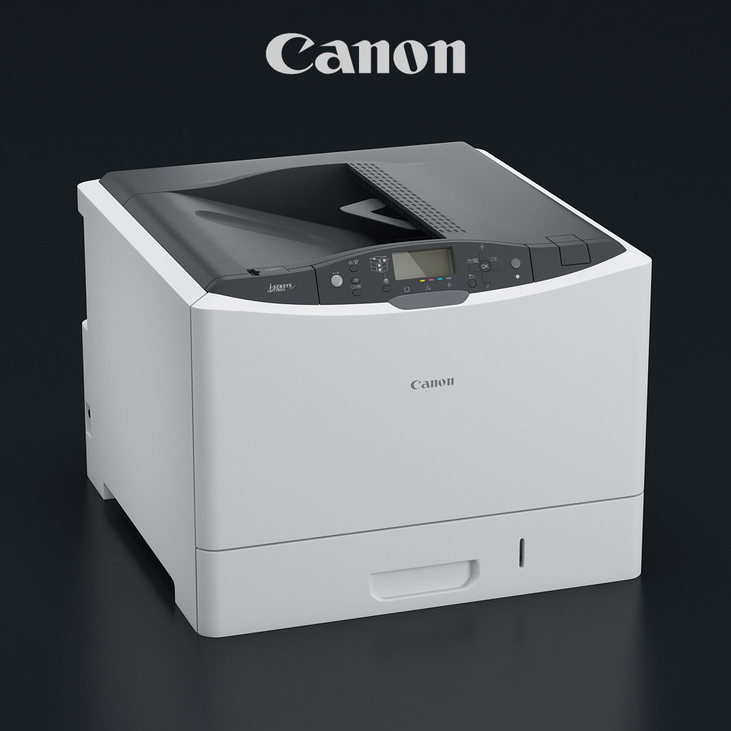 Printer Canon i-Sensys LBP7780Cx 3D Model .max .obj .mtl - CGTrader.com