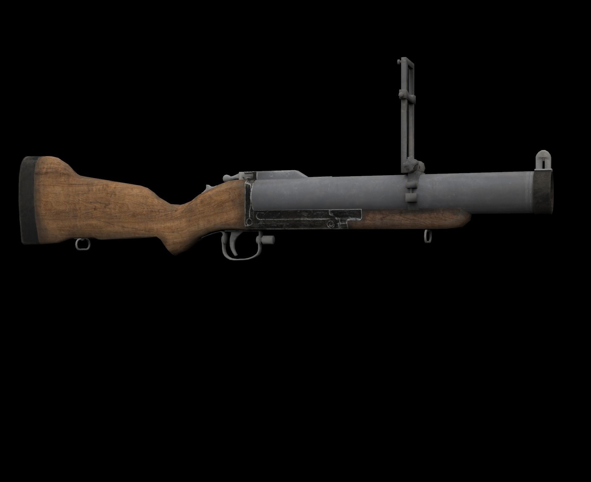 Grenade Launcher and Shell 3D model | CGTrader