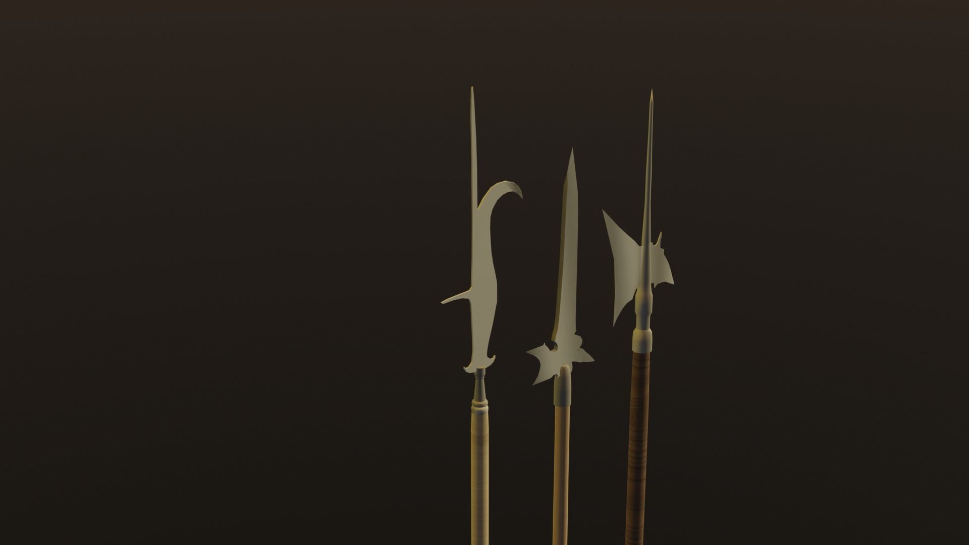 Halberds 3D model | CGTrader