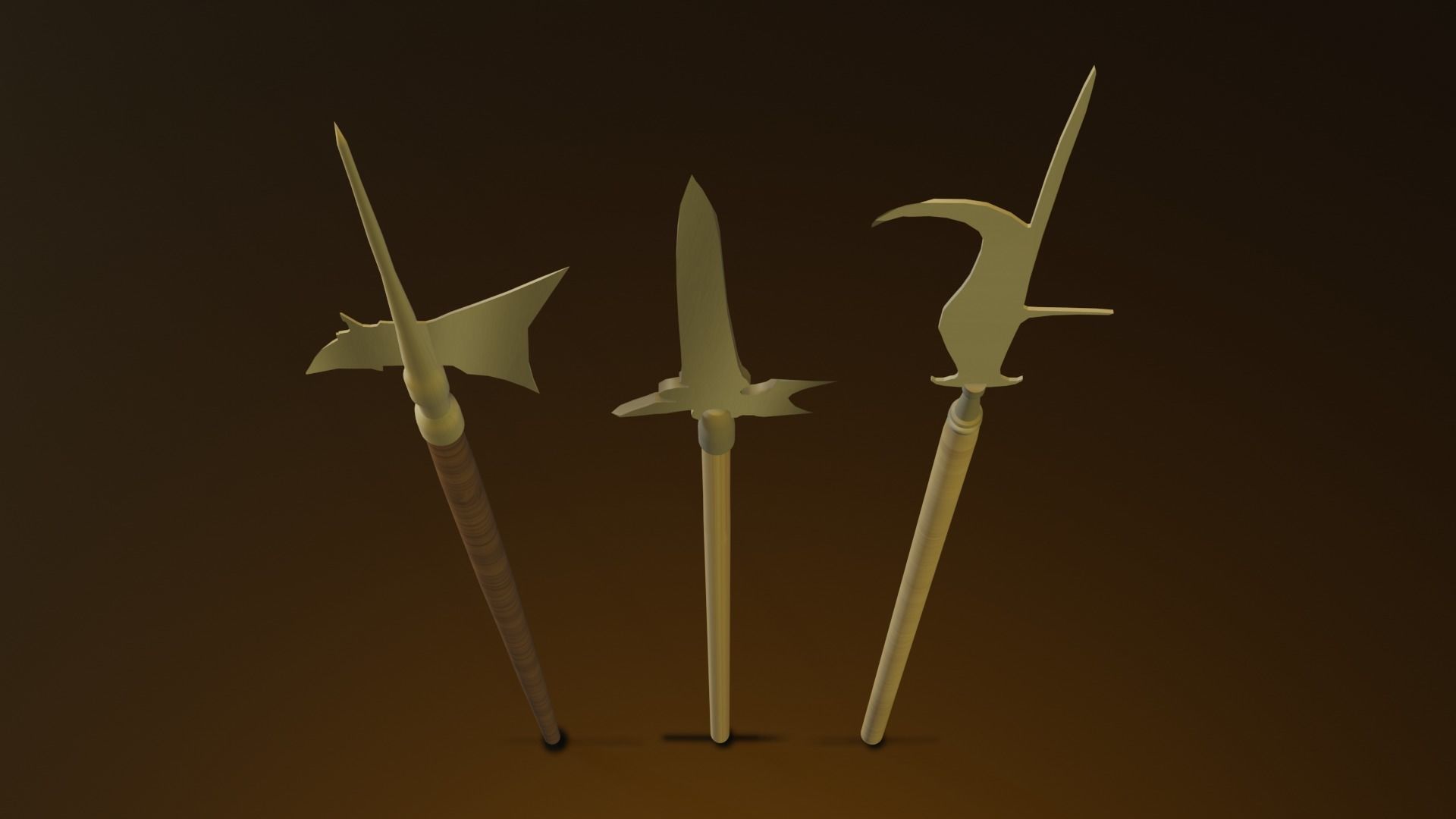 Halberds 3D model | CGTrader
