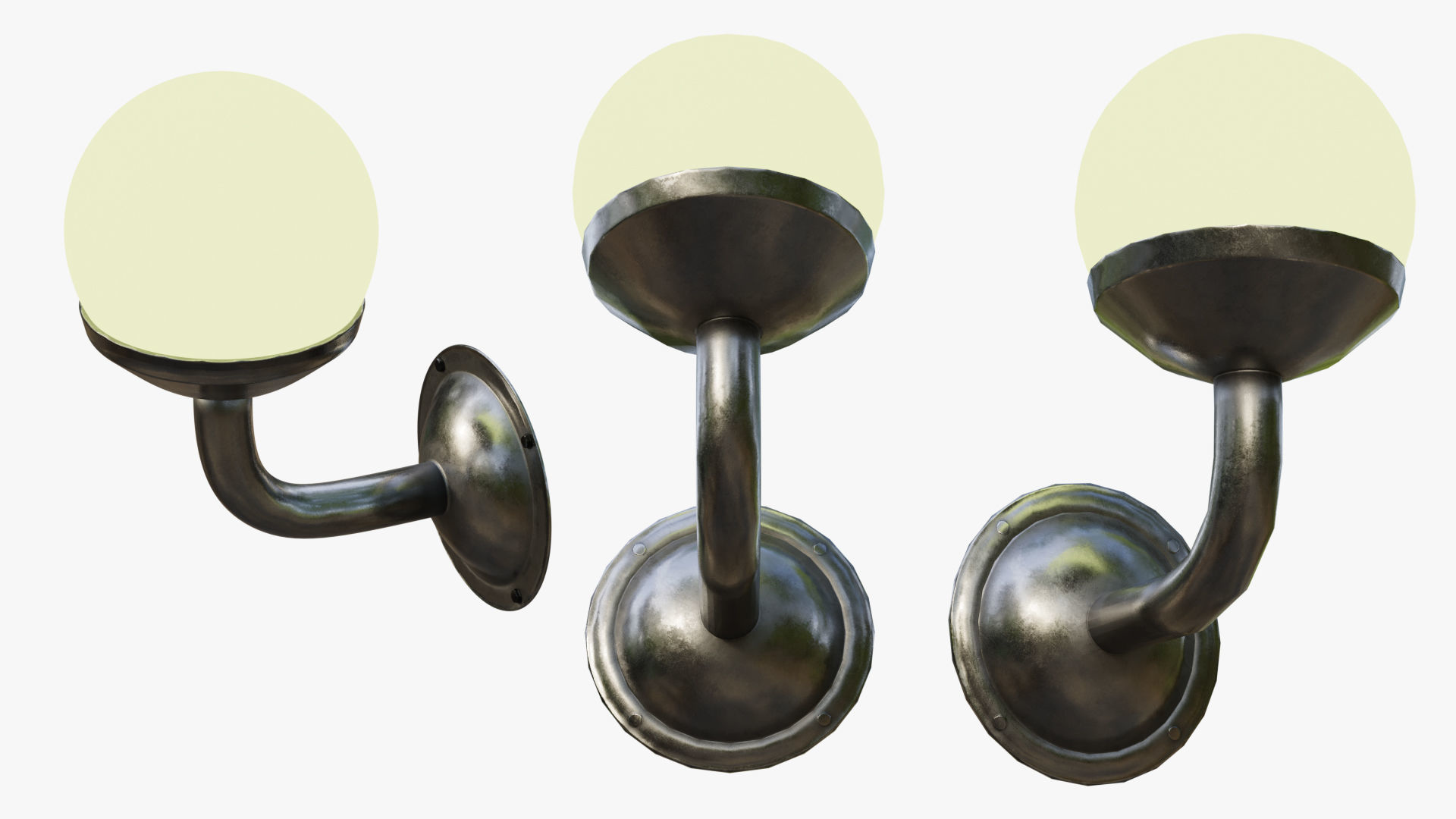 3D model Kit Light Fixtures for Large Places PBR Option Textures VR ...