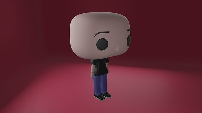 Funko base mesh- female free 3D model | CGTrader