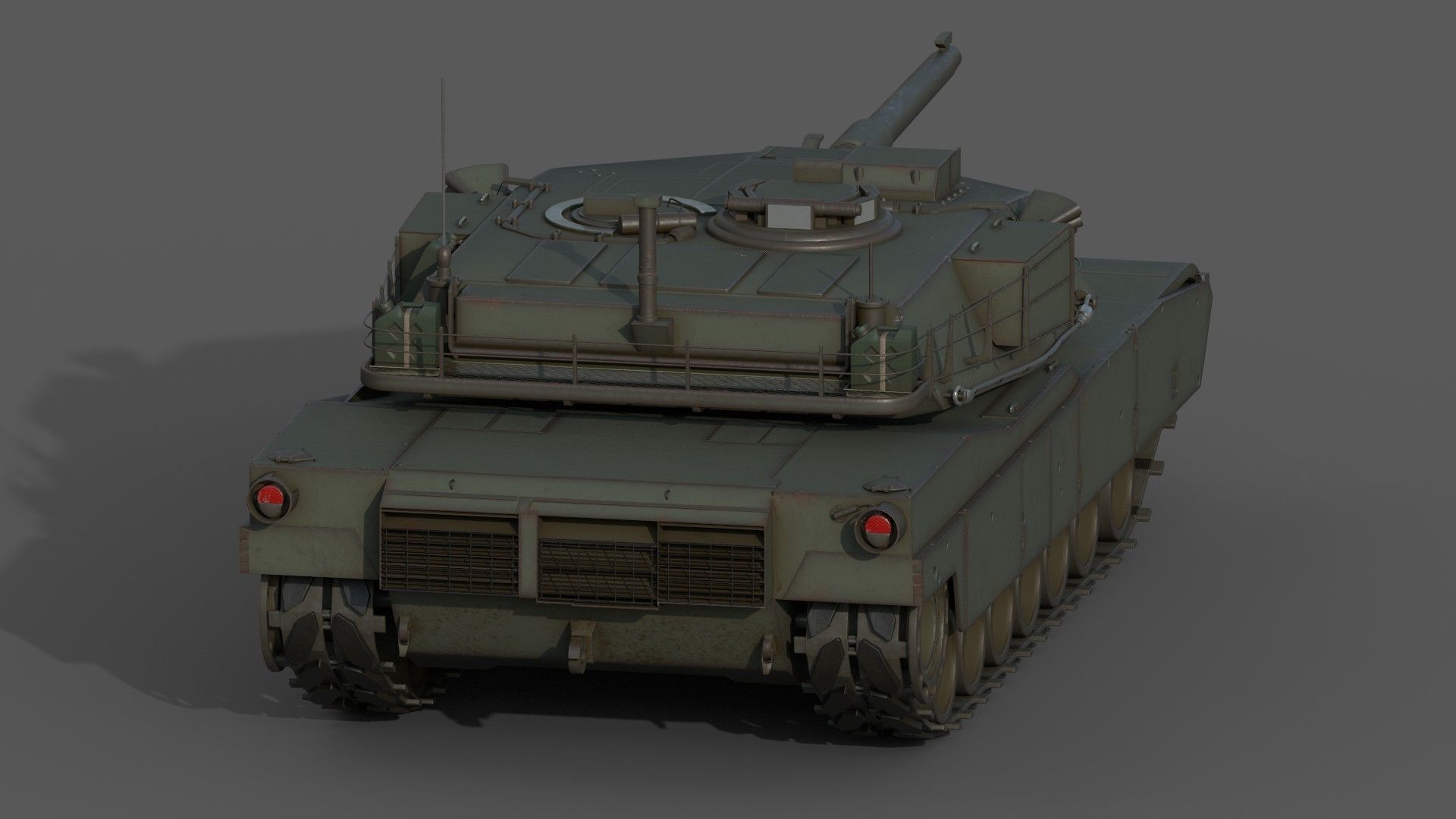 3D model MBT M1 Abrams VR / AR / low-poly | CGTrader