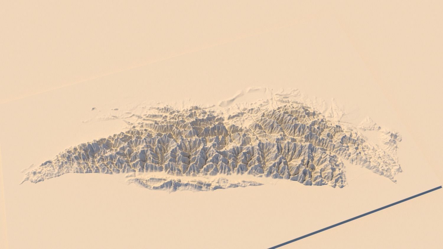 TAIWAN MAIN ISLAND 3D Terrain Topography MAP 3D model | CGTrader