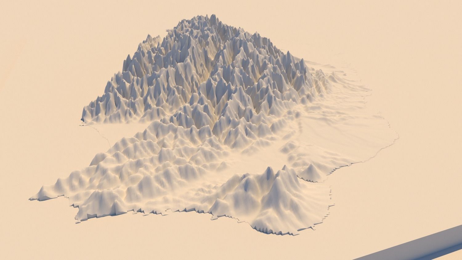 TAIWAN MAIN ISLAND 3D Terrain Topography MAP 3D model | CGTrader