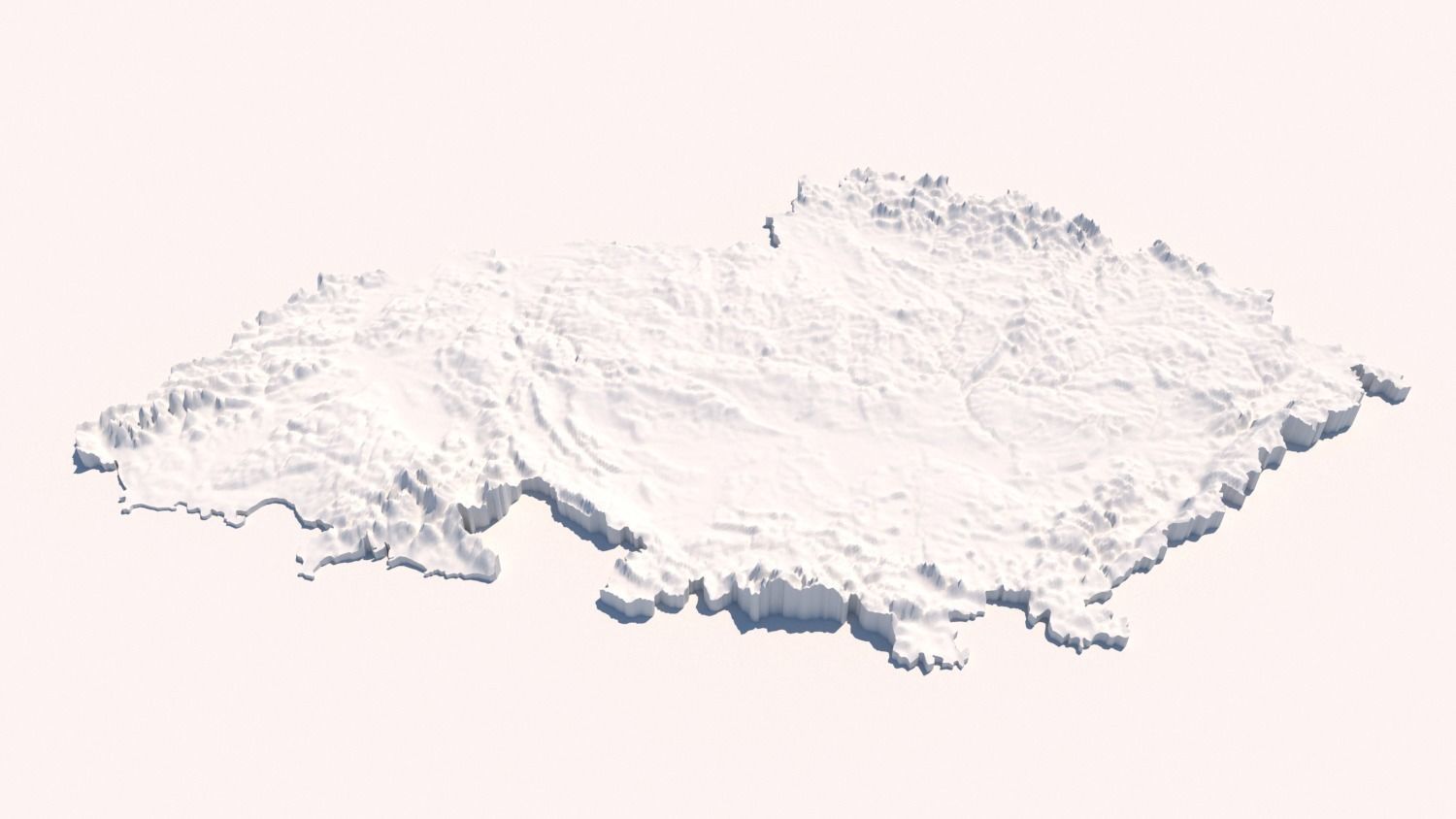 Czech Terrian Terrian Topography Digital Elevation SKP MAX 3D model ...