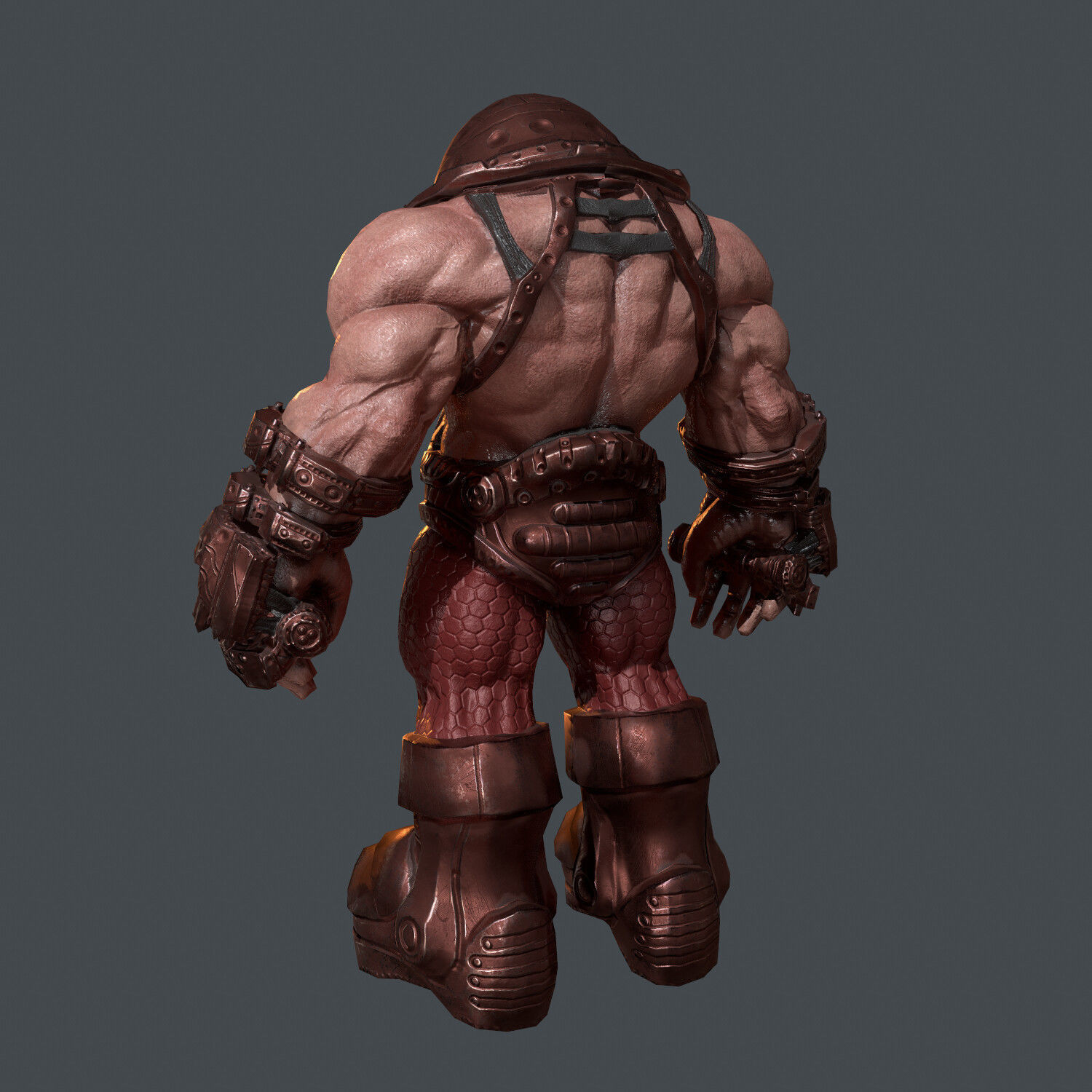 3D model Juggernaut armored man VR / AR / low-poly | CGTrader