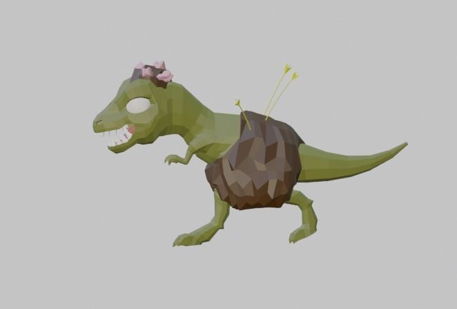 3D model Dinosaur stone age game model VR / AR / low-poly | CGTrader