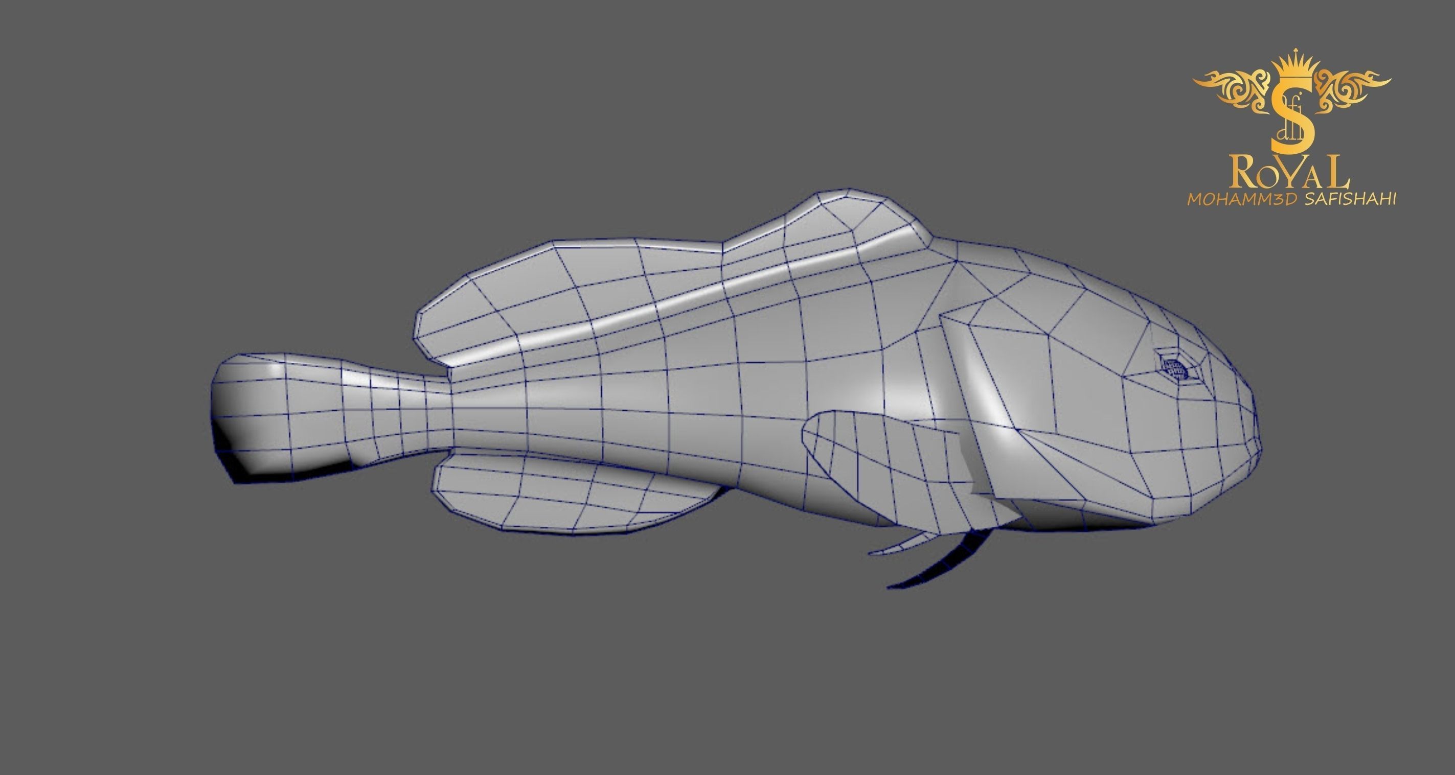 3D model Animated Blob Fish - Loop Animation with 1160 Frames VR / AR ...