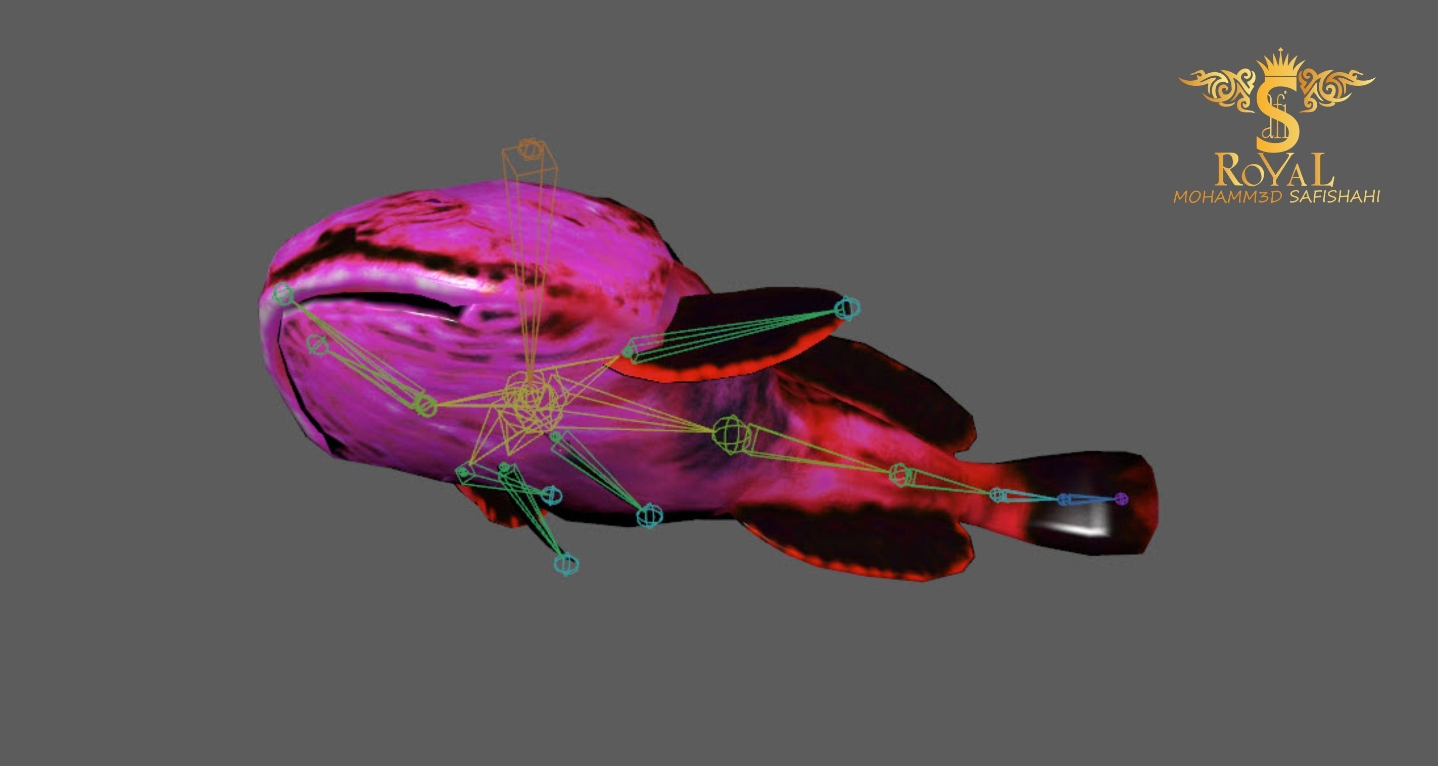 3D model Animated Blob Fish - Loop Animation with 1160 Frames VR / AR ...