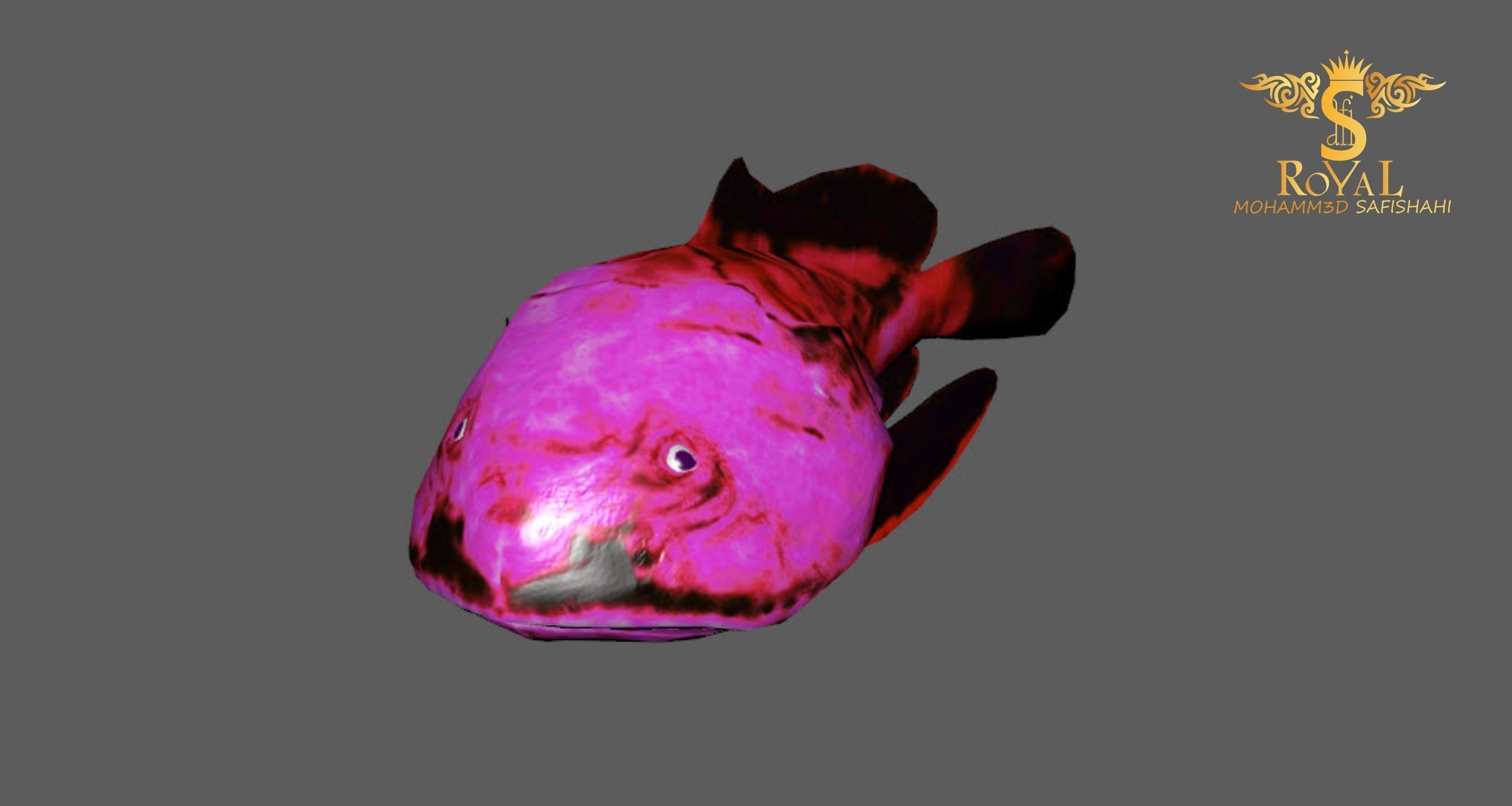 3D model Animated Blob Fish - Loop Animation with 1160 Frames VR / AR ...