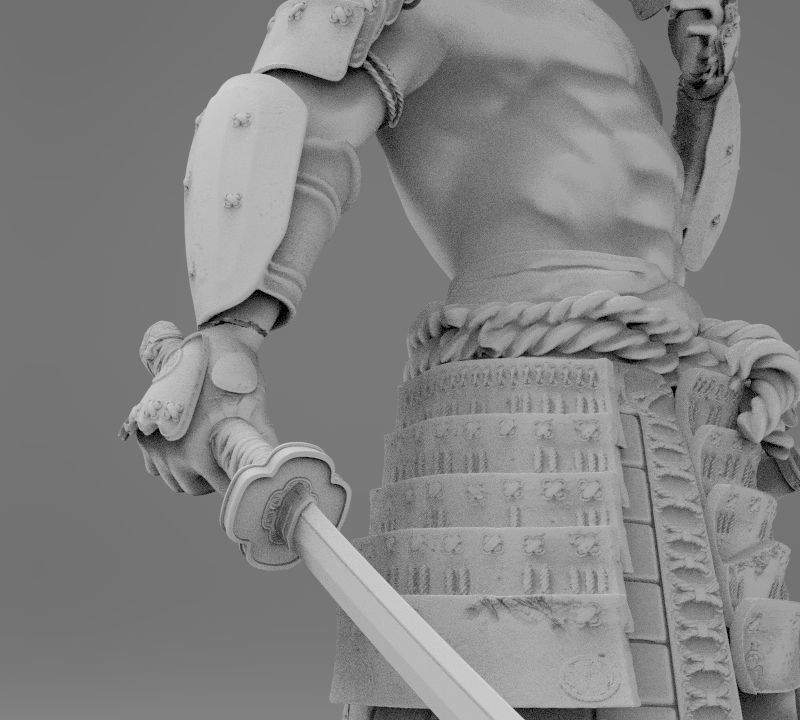 Trunks Samurai Dragon Ball 3D model 3D printable | CGTrader