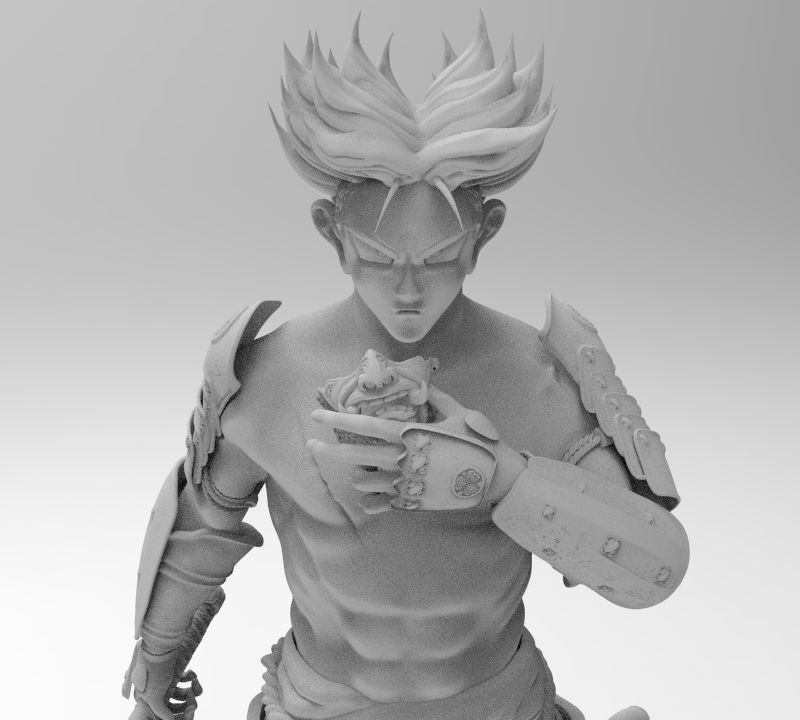 Trunks Samurai Dragon Ball 3D model 3D printable | CGTrader