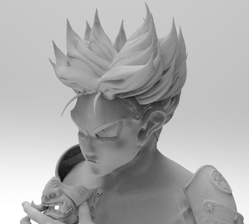 Trunks Samurai Dragon Ball 3D model 3D printable | CGTrader