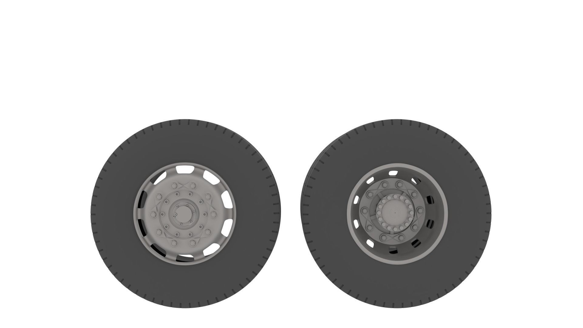 HGV wheels 3D model | CGTrader