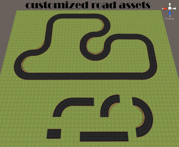 3D model Car Racing track VR / AR / low-poly OBJ FBX MA MB MTL ...