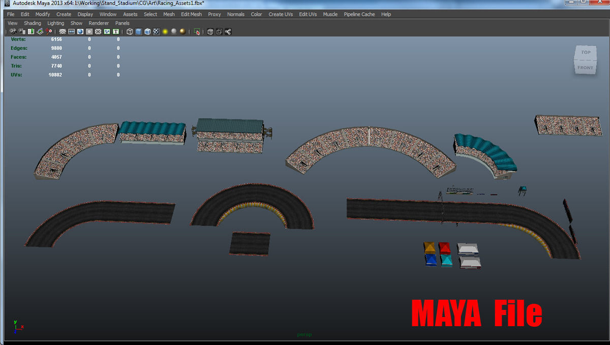 3D model Car Racing track VR / AR / low-poly | CGTrader