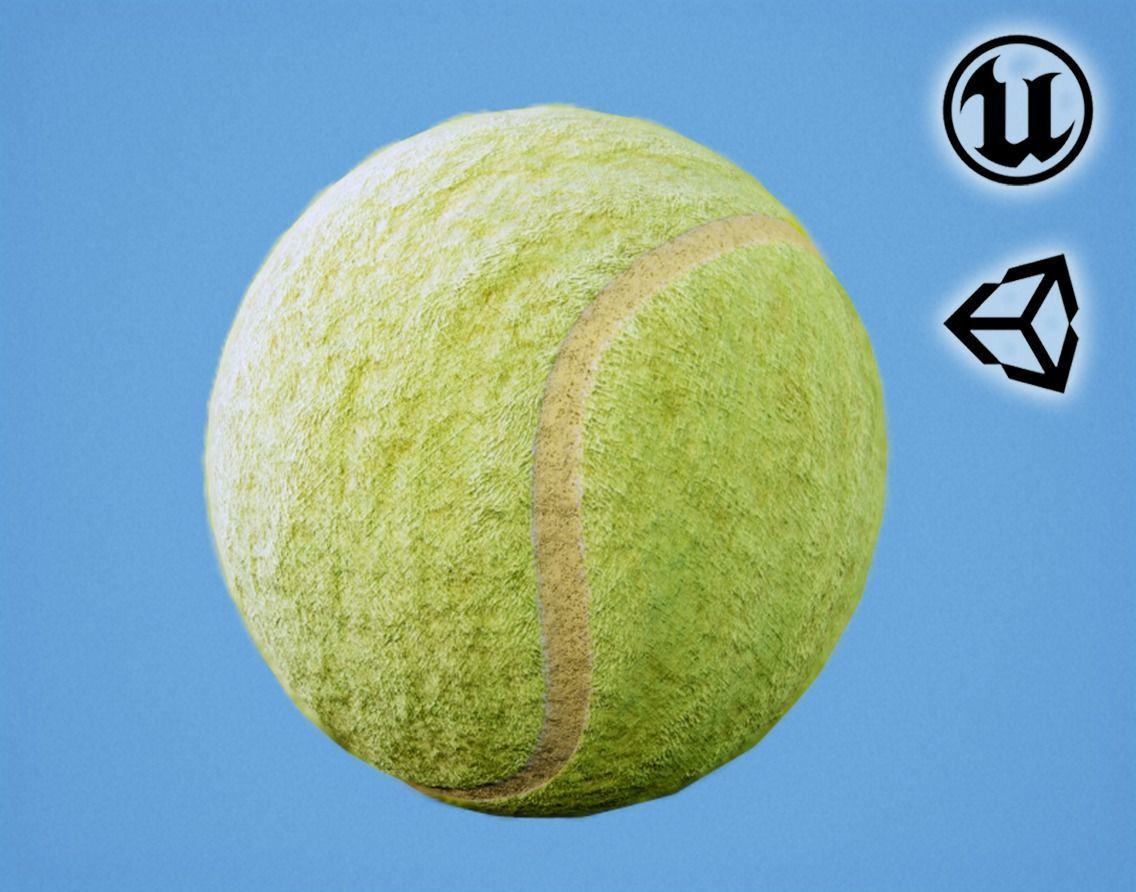 3D model Tennis Ball - 3D VR AR game ready VR / AR / low-poly | CGTrader